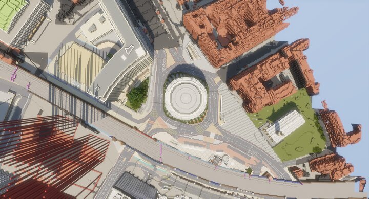 BFI Waterloo IMAX Cinema and Roundabout | Building London 1:1 Minecraft Map