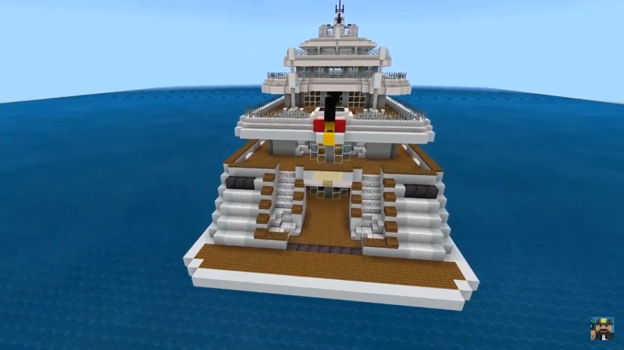 Minecraft Super Yacht Tutorial (Golden Odessey) Minecraft Map