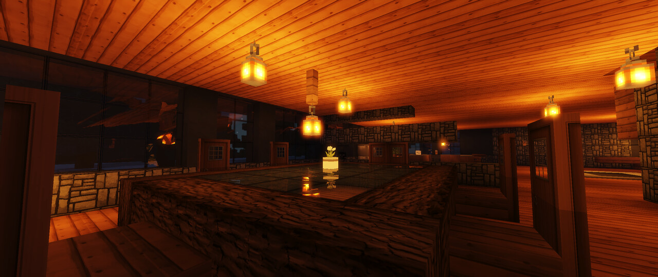 Modern Mountain Chalet Minecraft Map