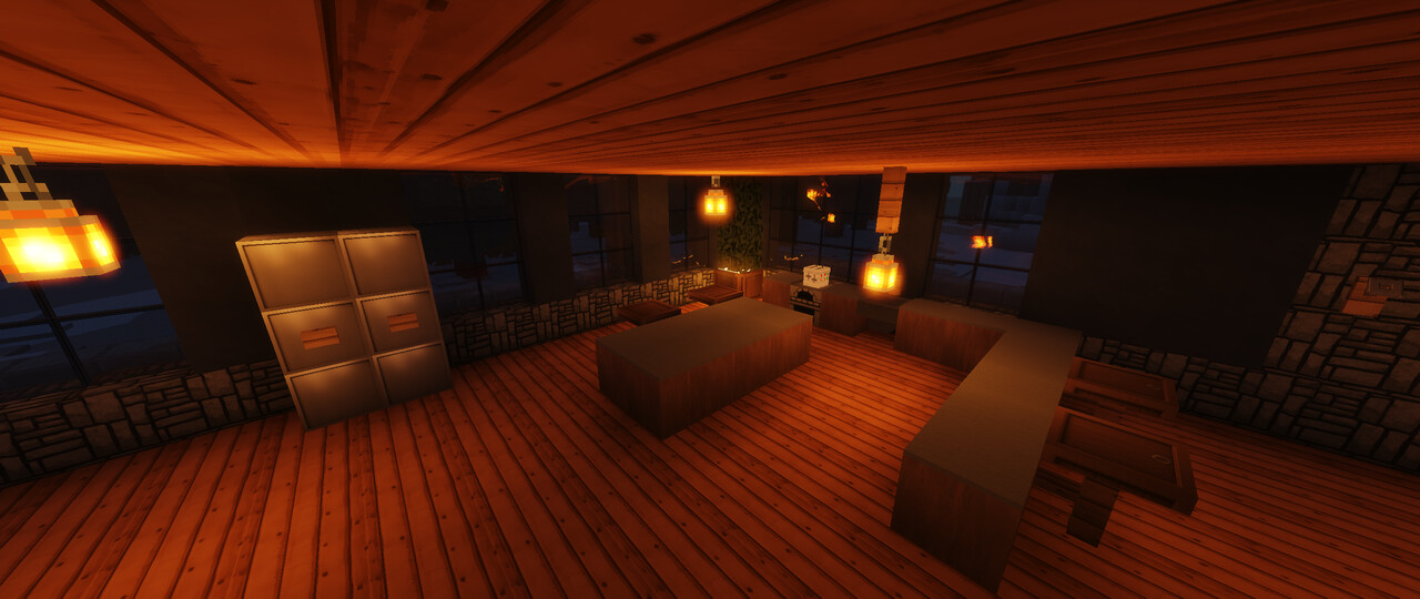 Modern Mountain Chalet Minecraft Map