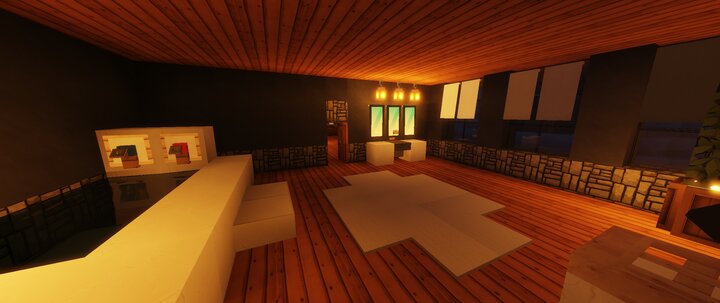 Modern Mountain Chalet Minecraft Map