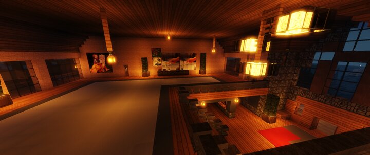 Modern Mountain Chalet Minecraft Map