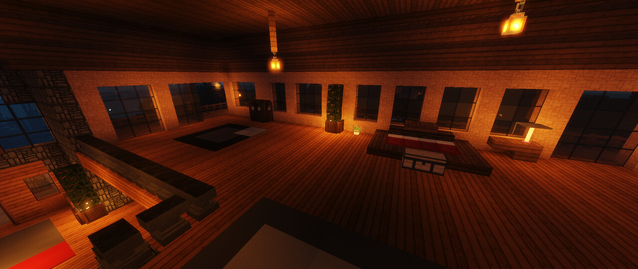 Modern Mountain Chalet Minecraft Map