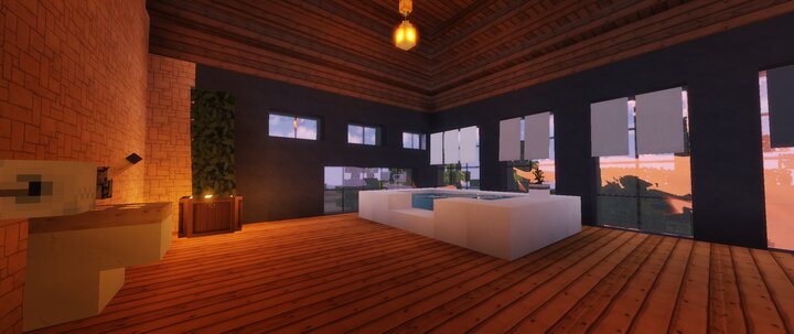 Modern Mountain Chalet Minecraft Map