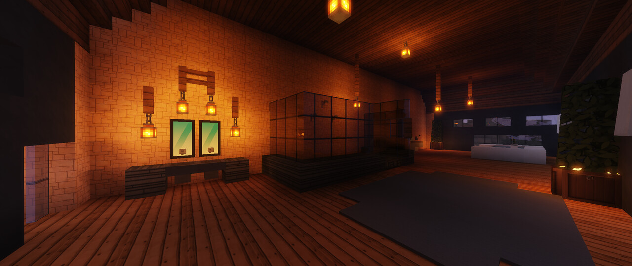 Modern Mountain Chalet Minecraft Map