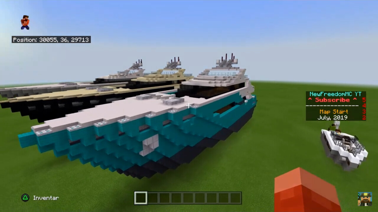 Minecraft Charter Super Yacht Tutorial Download Minecraft Map
