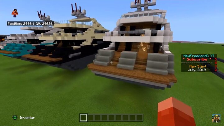 Minecraft Charter Super Yacht Tutorial Download Minecraft Map