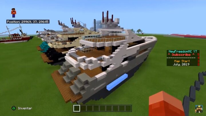Minecraft Charter Super Yacht Tutorial Download Minecraft Map