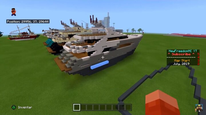Minecraft Charter Super Yacht Tutorial Download Minecraft Map