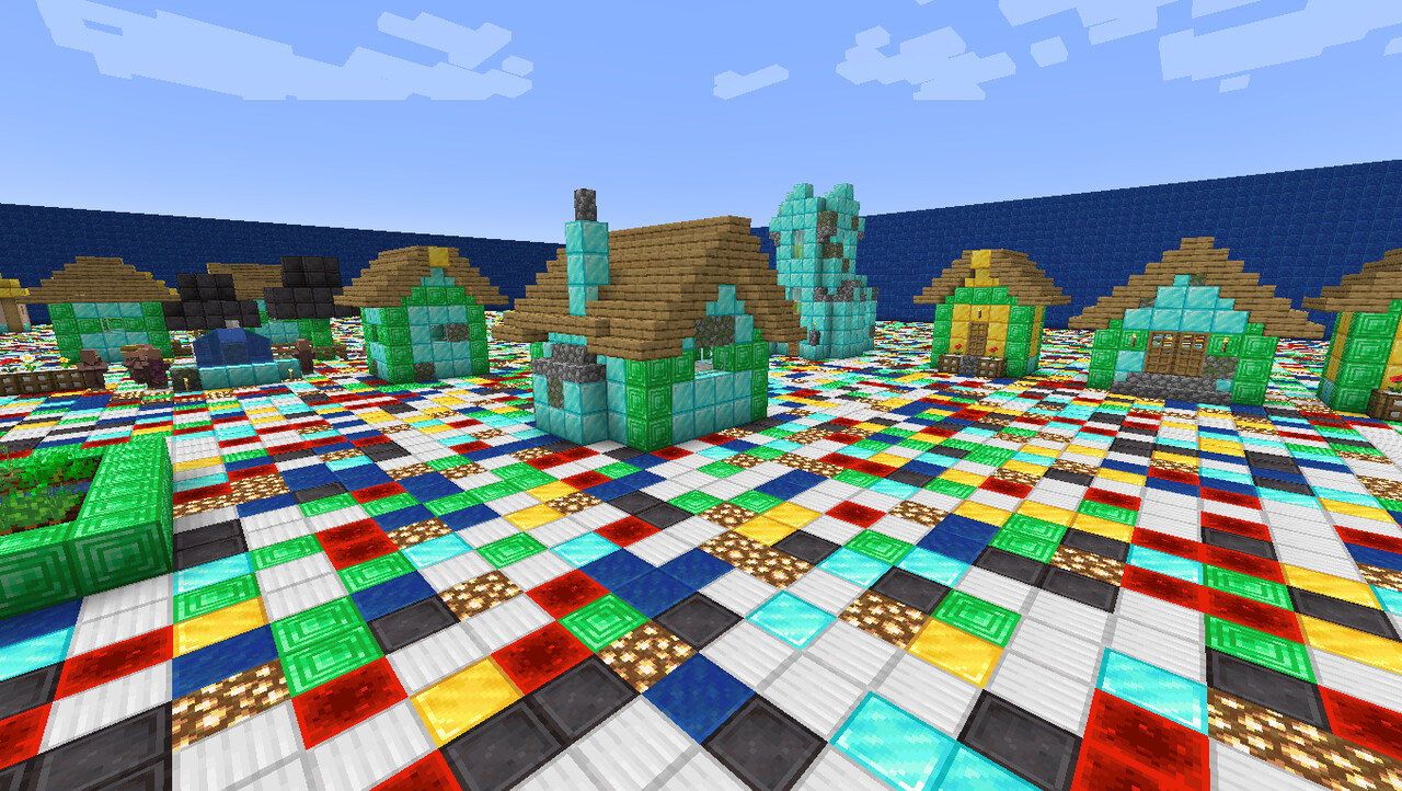 Ores blocks village Minecraft Map