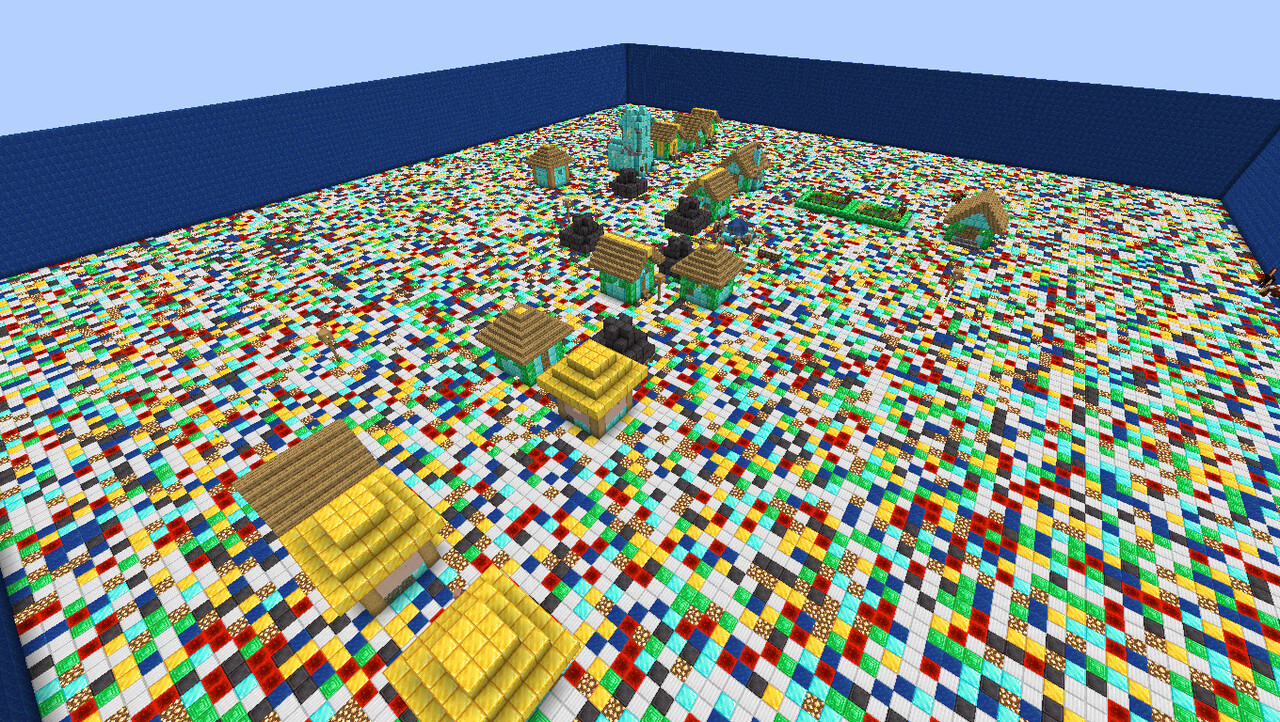 Ores blocks village Minecraft Map