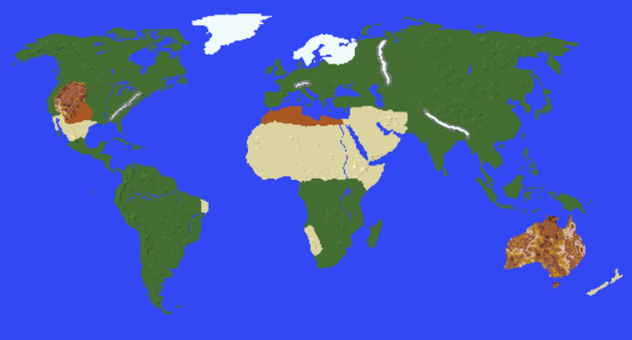 Minecraft Whole World Map