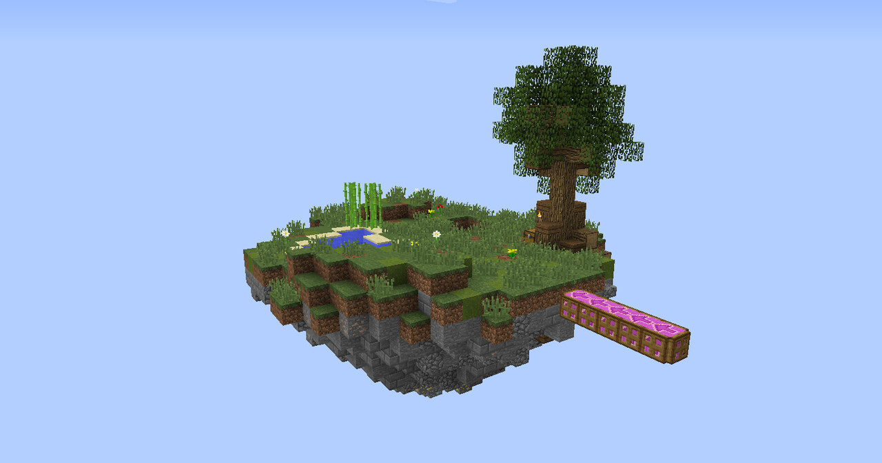 Simple Skyblock Floating Island Minecraft Map