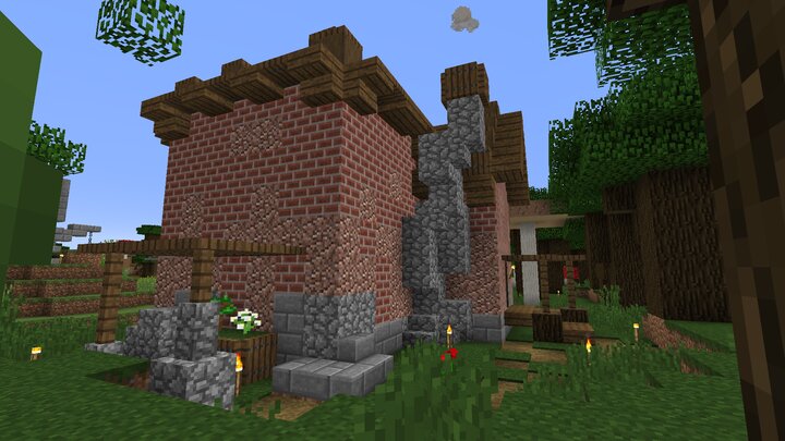 (Roman?) Survival Storage Building! Minecraft Map