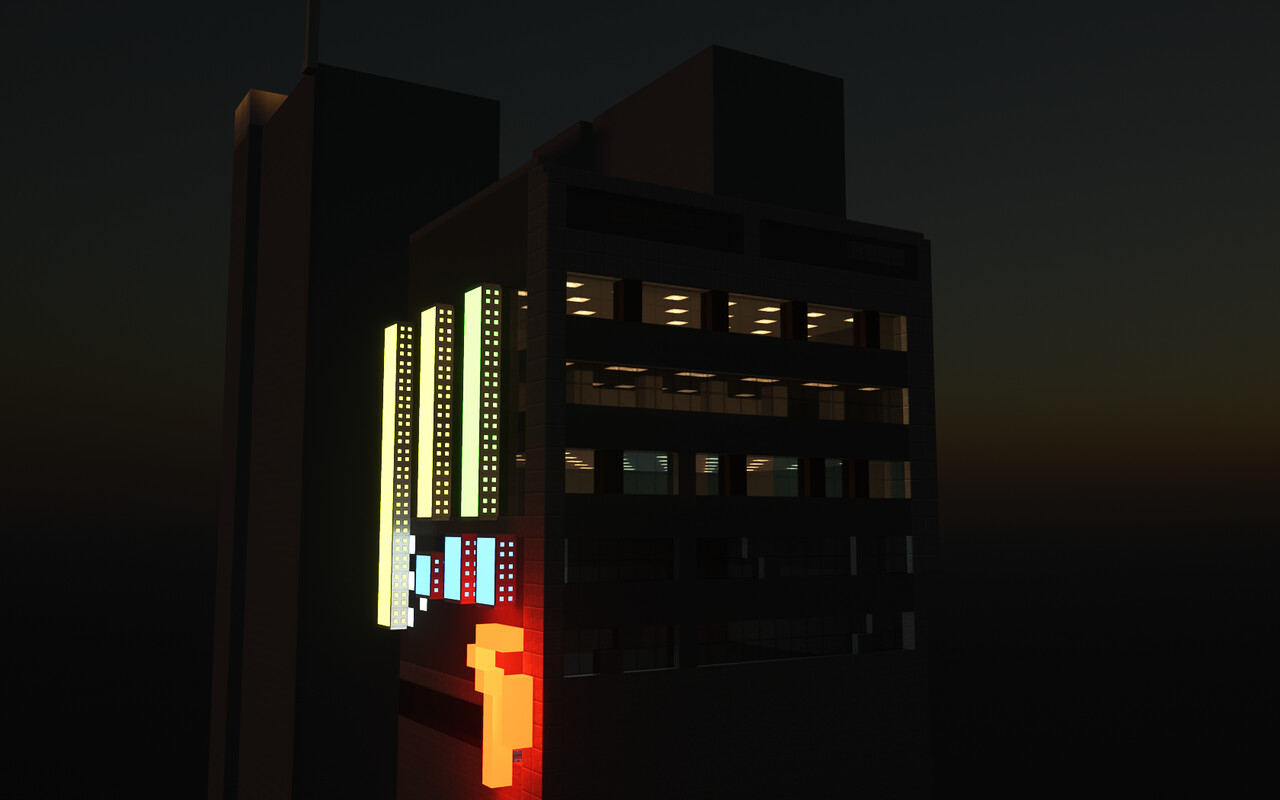 Neon district Minecraft Map