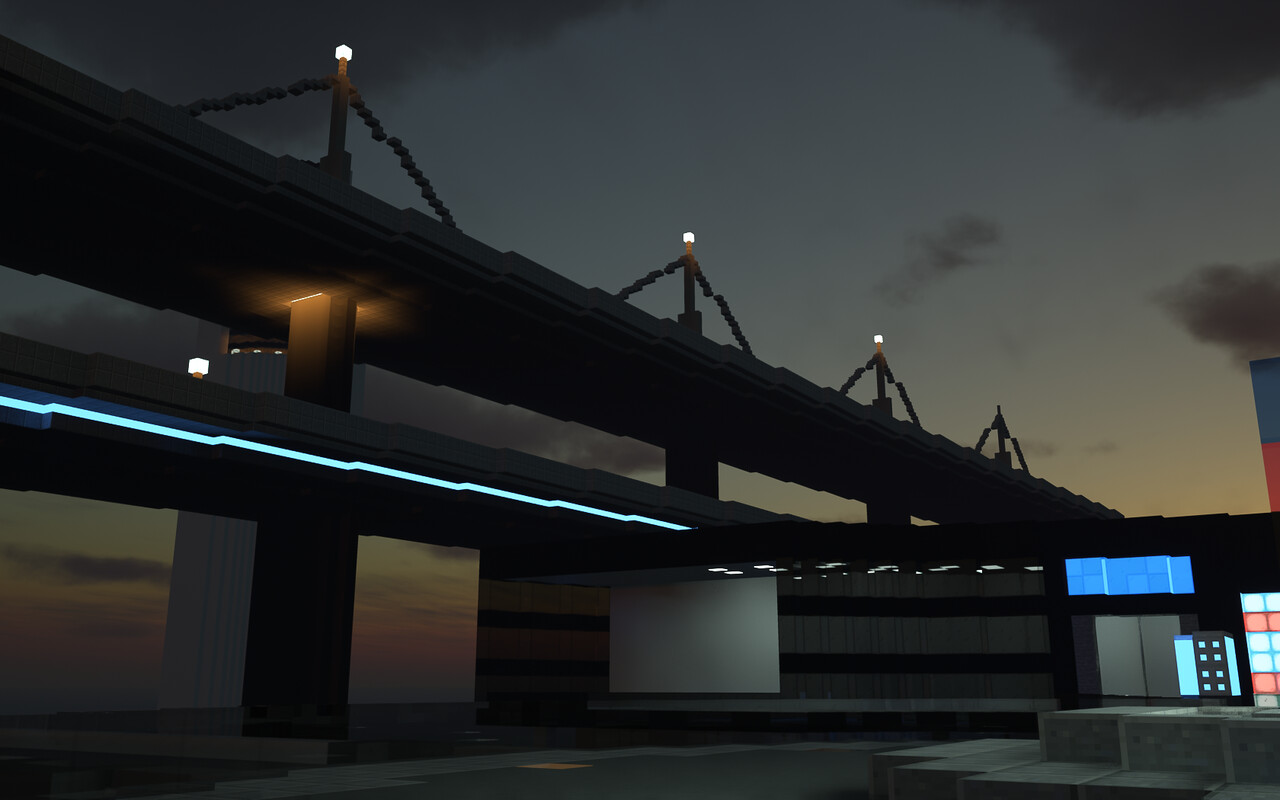 Neon district Minecraft Map