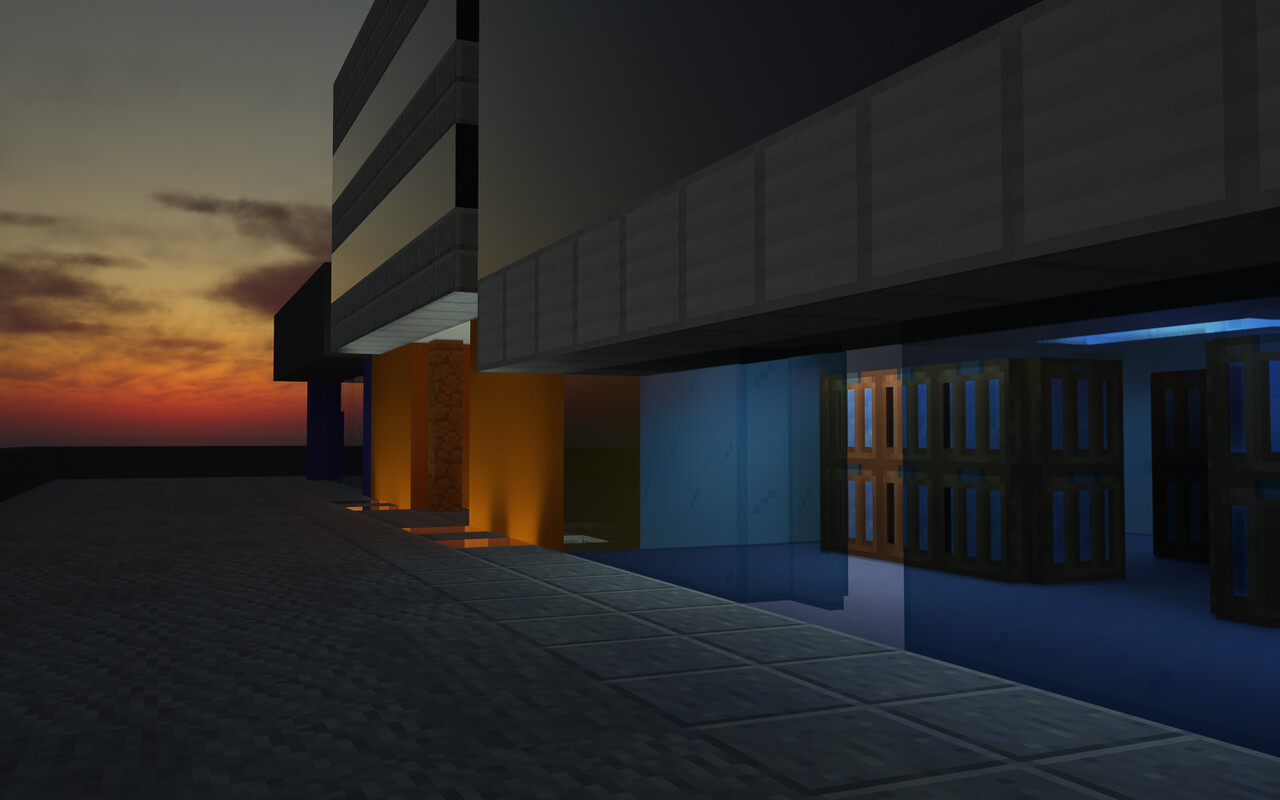 Neon district Minecraft Map