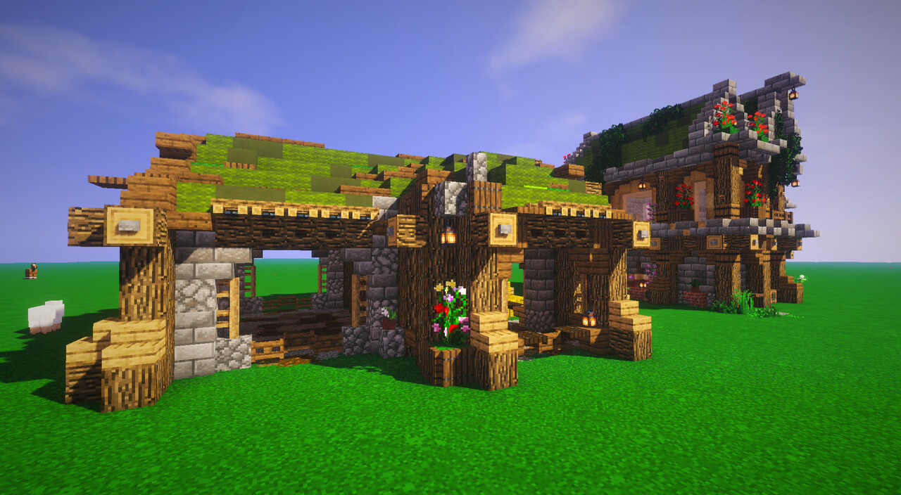 Three farm houses Minecraft Map