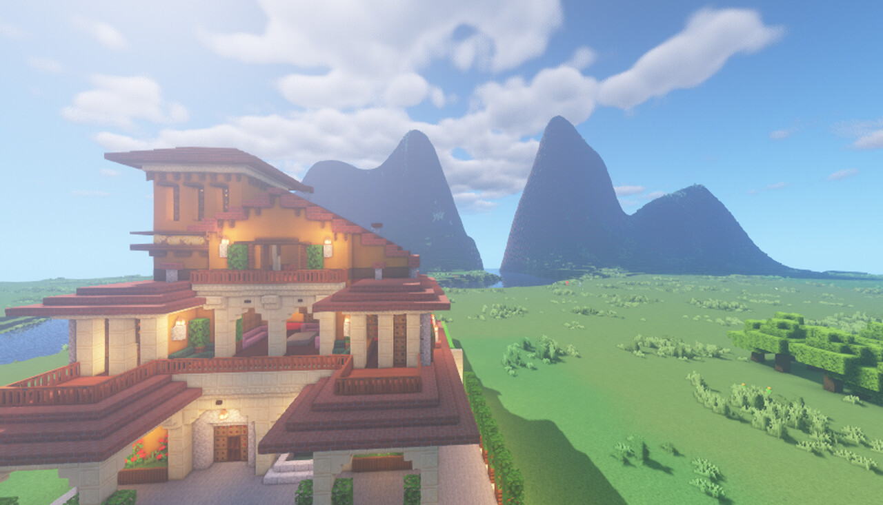 Spanish Villa | Near Hills Minecraft Map