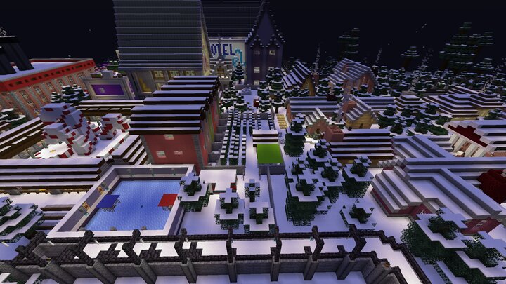 Christmas Town Puzzle Map Minecraft Map