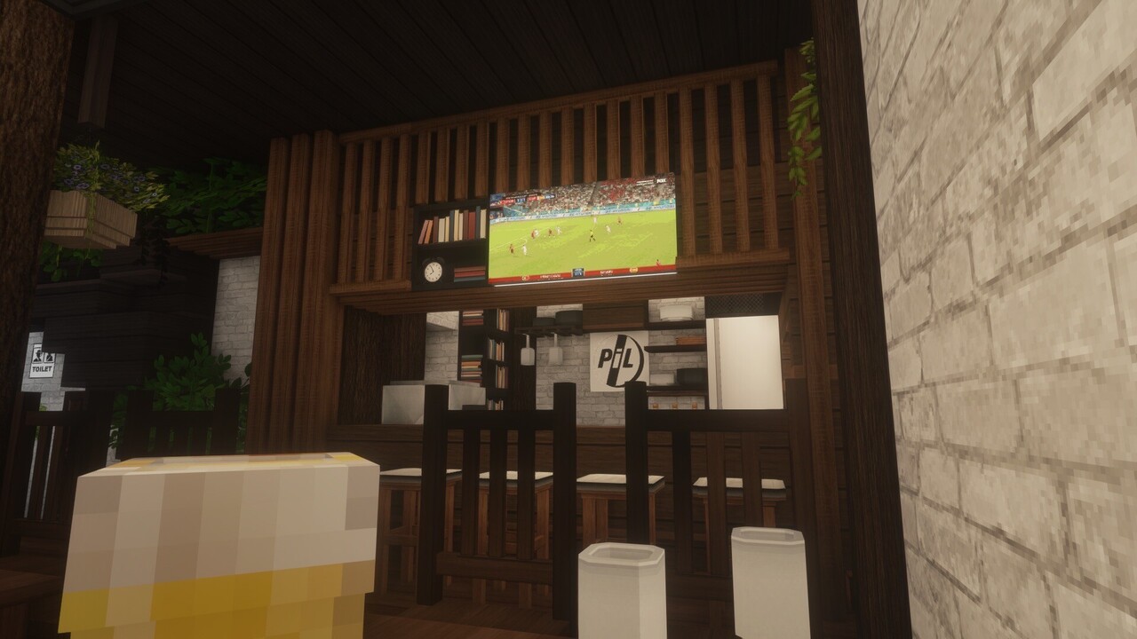 Minecraft | Pub/Bar interior design Minecraft Map