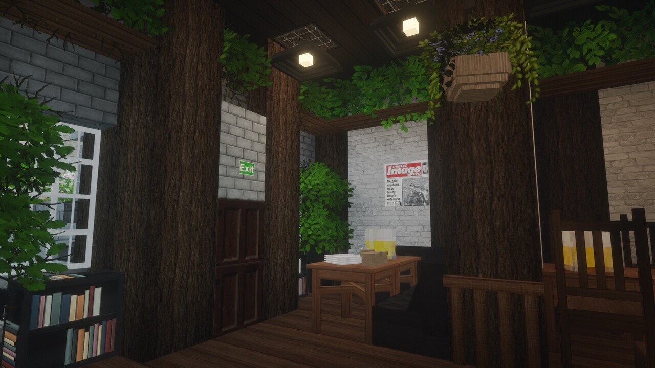Minecraft | Pub/Bar interior design Minecraft Map