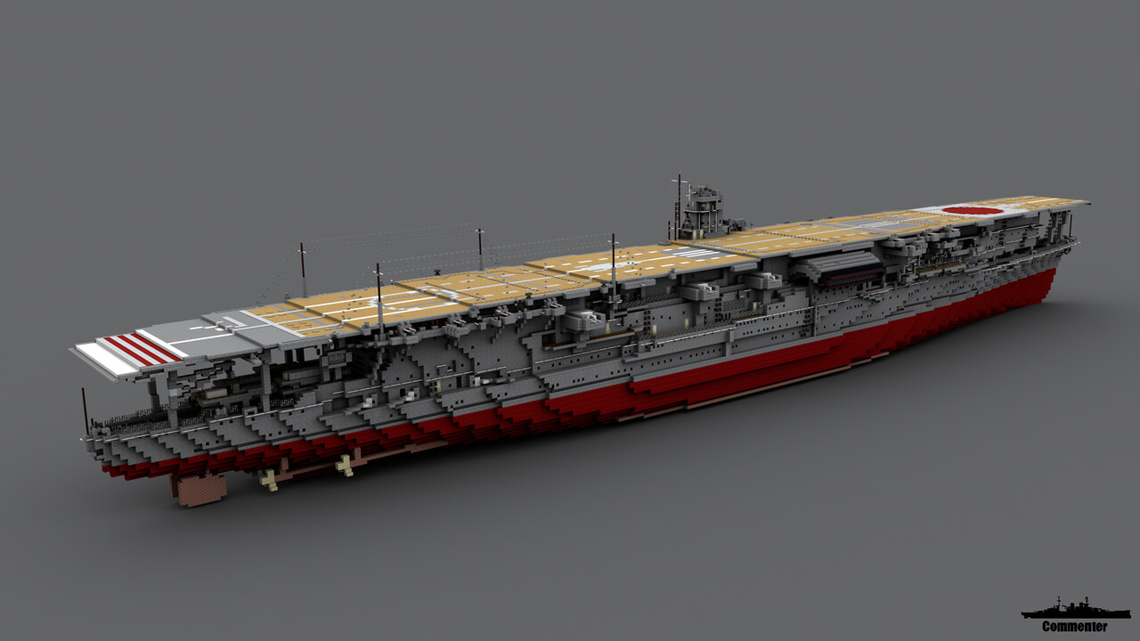 IJN Akagi 1:1 Scale Minecraft Map
