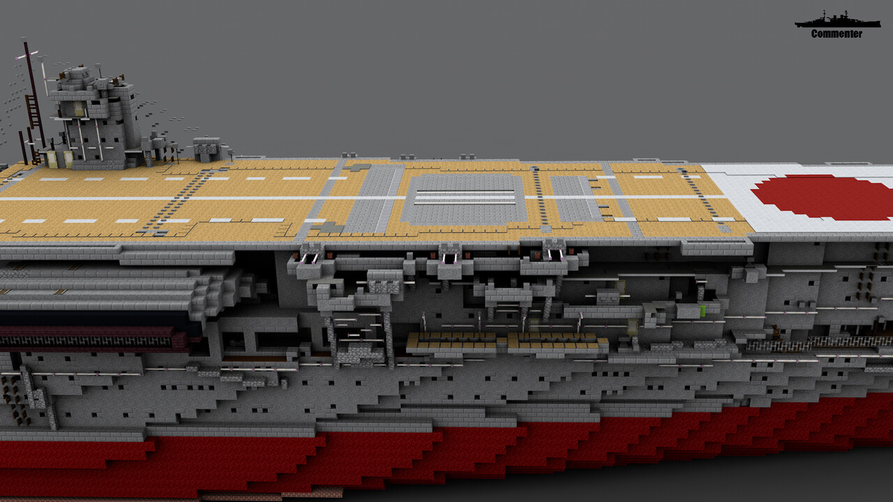 IJN Akagi 1:1 Scale Minecraft Map