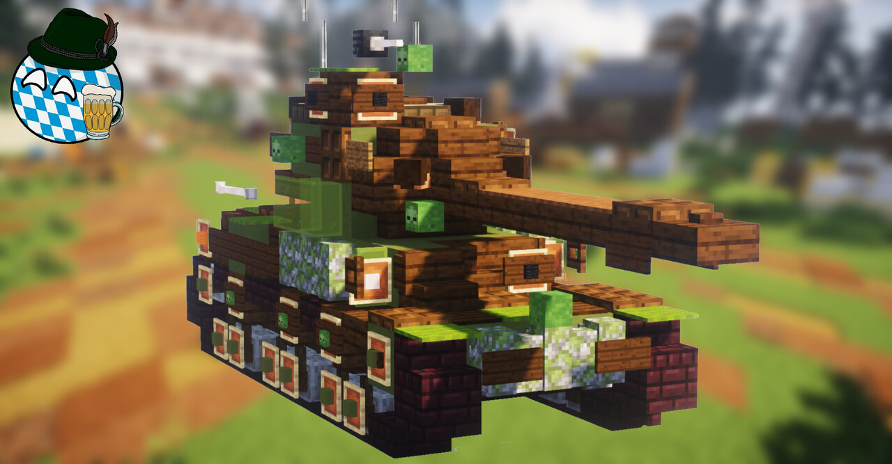 Strv 74 (2:1 Scale) Minecraft Map