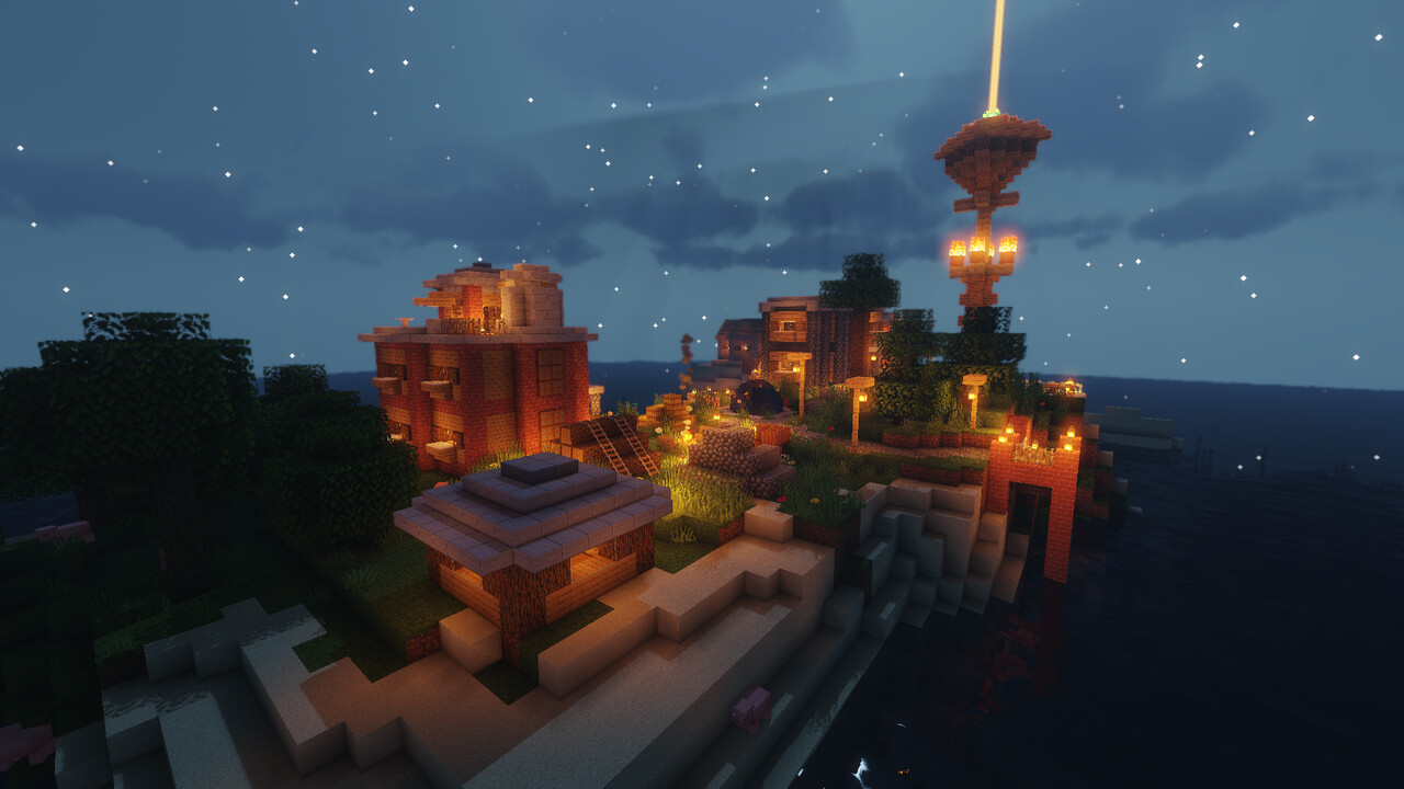 Calm Island Houses Minecraft Map