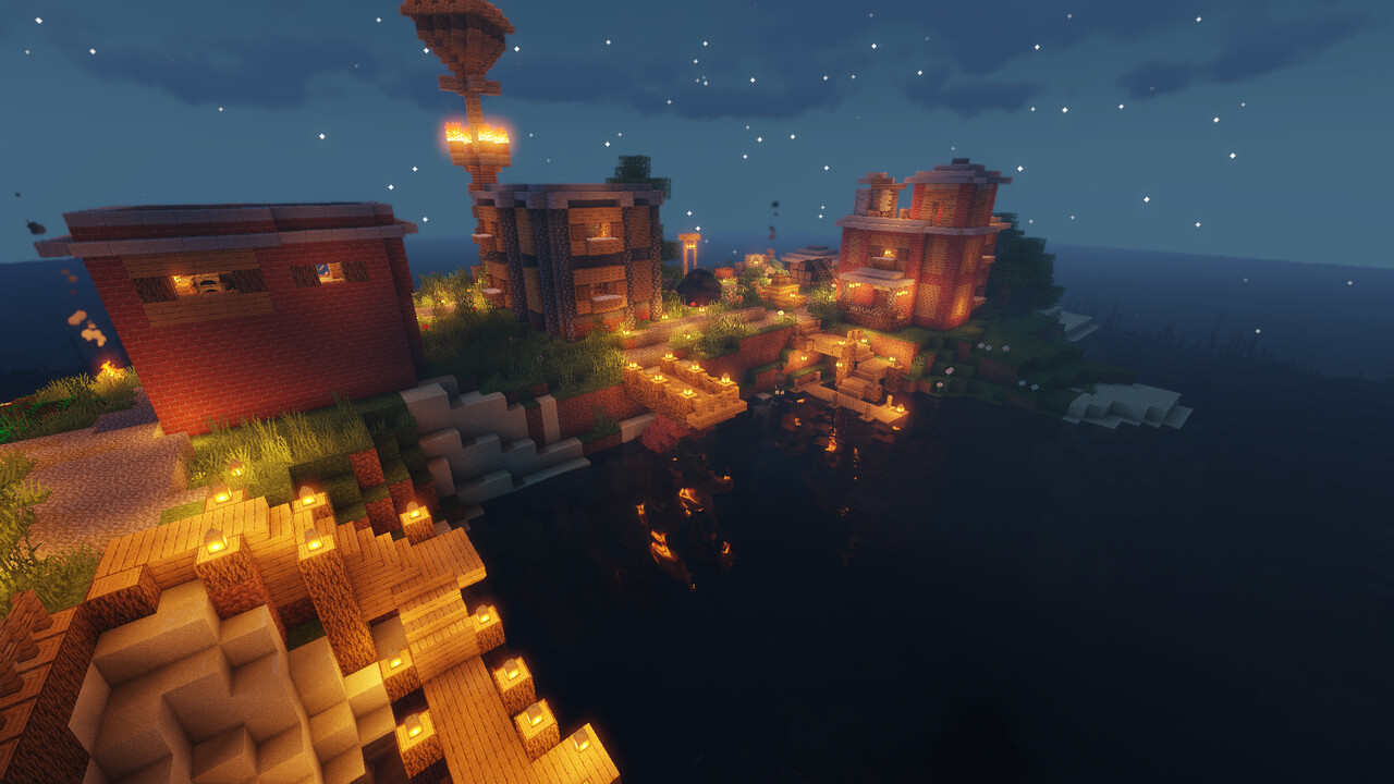 Calm Island Houses Minecraft Map