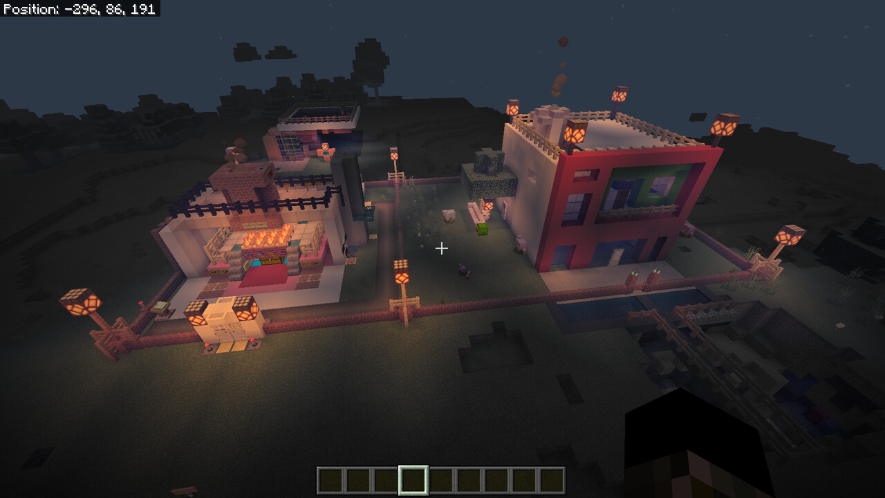 Steve's place with his mini-farm {in development} Minecraft Map