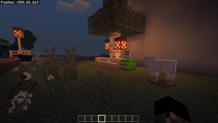 Steve's place with his mini-farm {in development} Minecraft Map