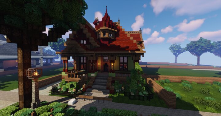 Minecraft cinematic showcase - Old Victorian House Minecraft Map