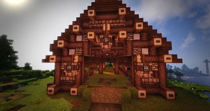 Rustic Stables (Medieval Barn) Minecraft Map