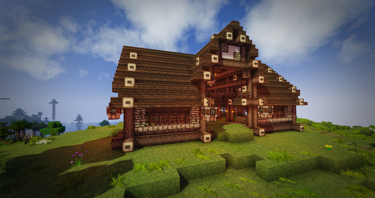 Rustic Stables (Medieval Barn) Minecraft Map