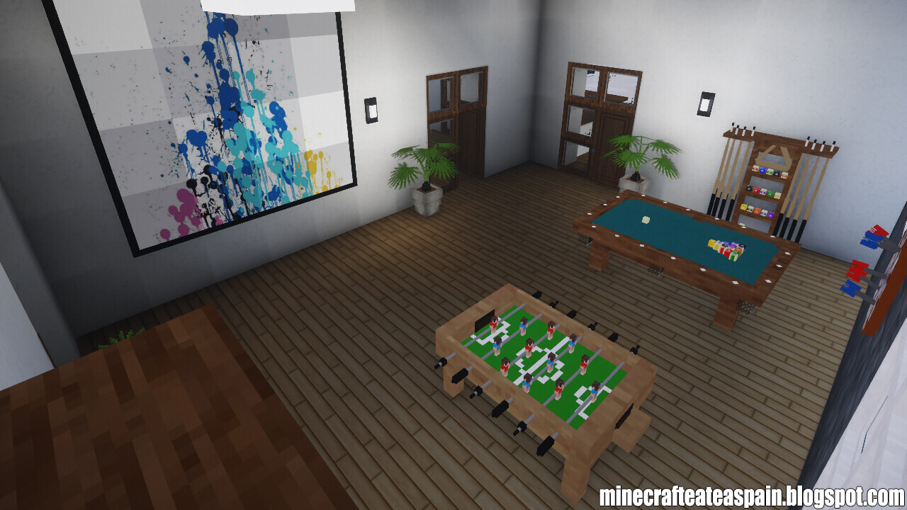 Modern House in Minecraft with garden, by Minecrafteate. Minecraft Map