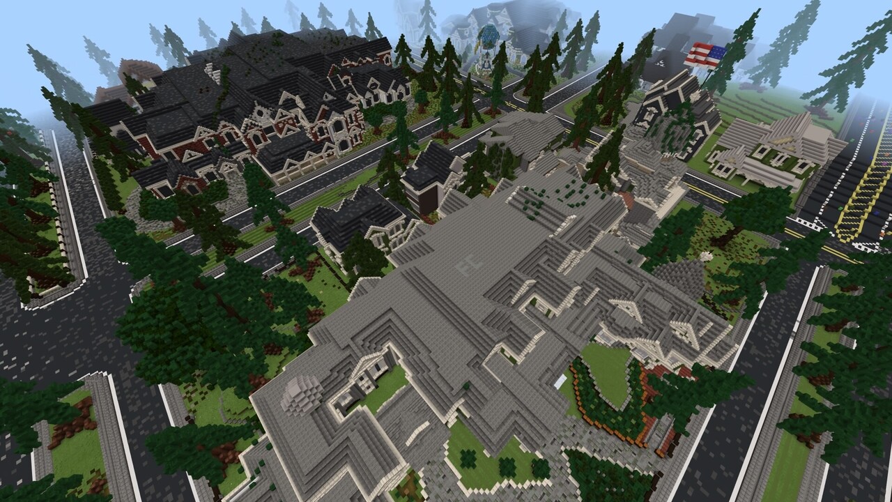 City of Infinite (Neighborhood mansions) Minecraft Map
