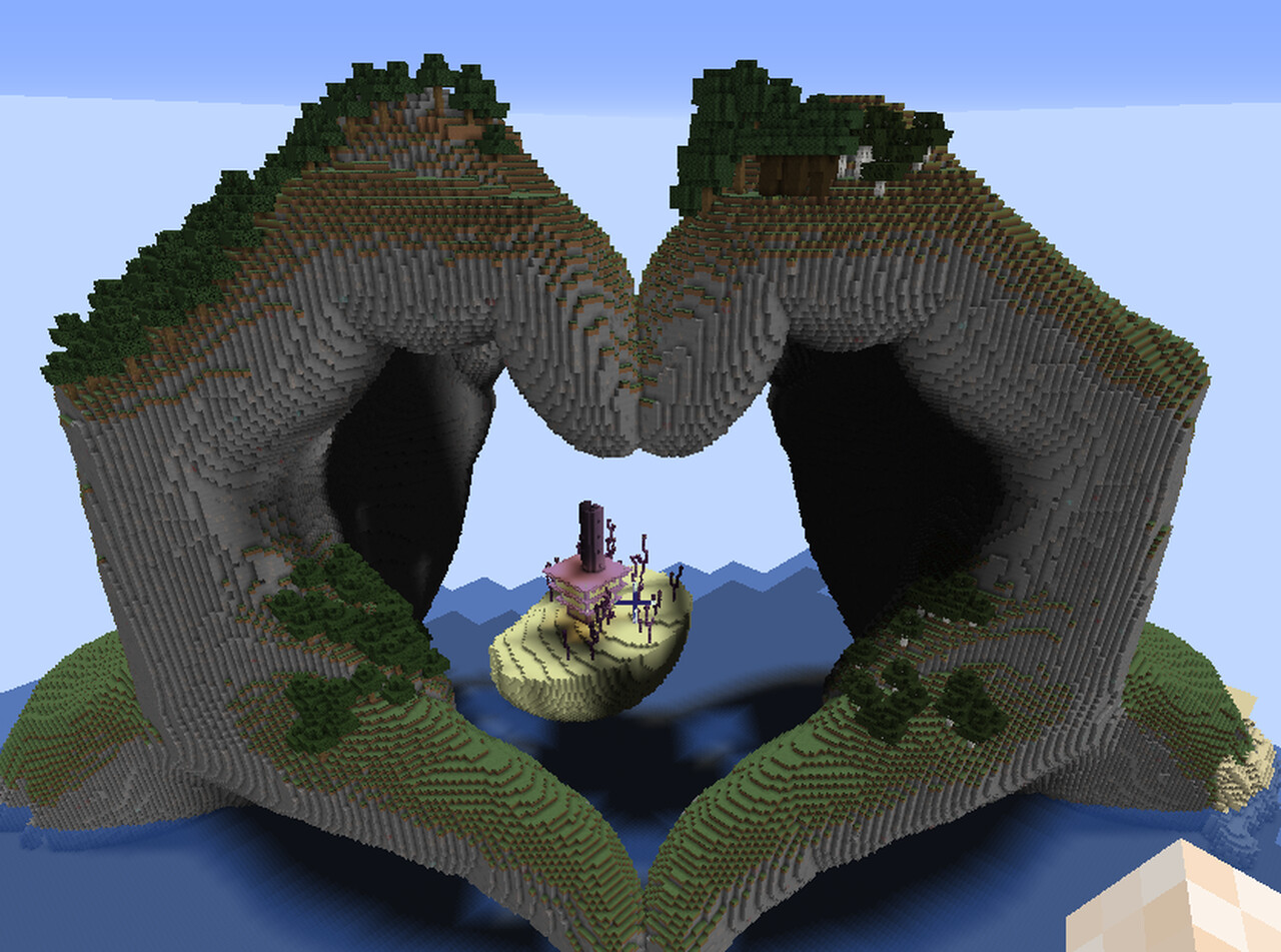 Hand Landscape (Handscape?) Minecraft Map