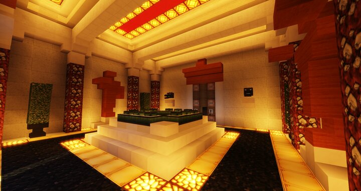 Spawn in Greek style Minecraft Map