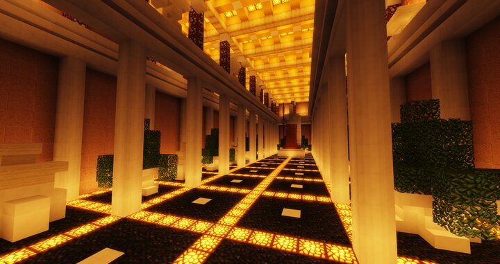 Spawn in Greek style Minecraft Map