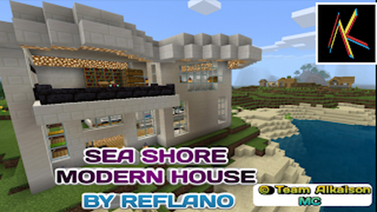 SEA SHORE HOUSE MINECRAFT MODERN HOUSE | REFLANO Minecraft Map