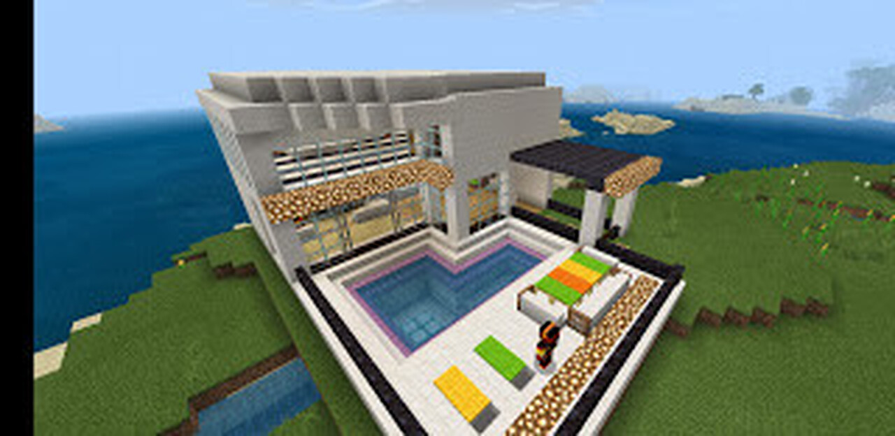SEA SHORE HOUSE MINECRAFT MODERN HOUSE | REFLANO Minecraft Map