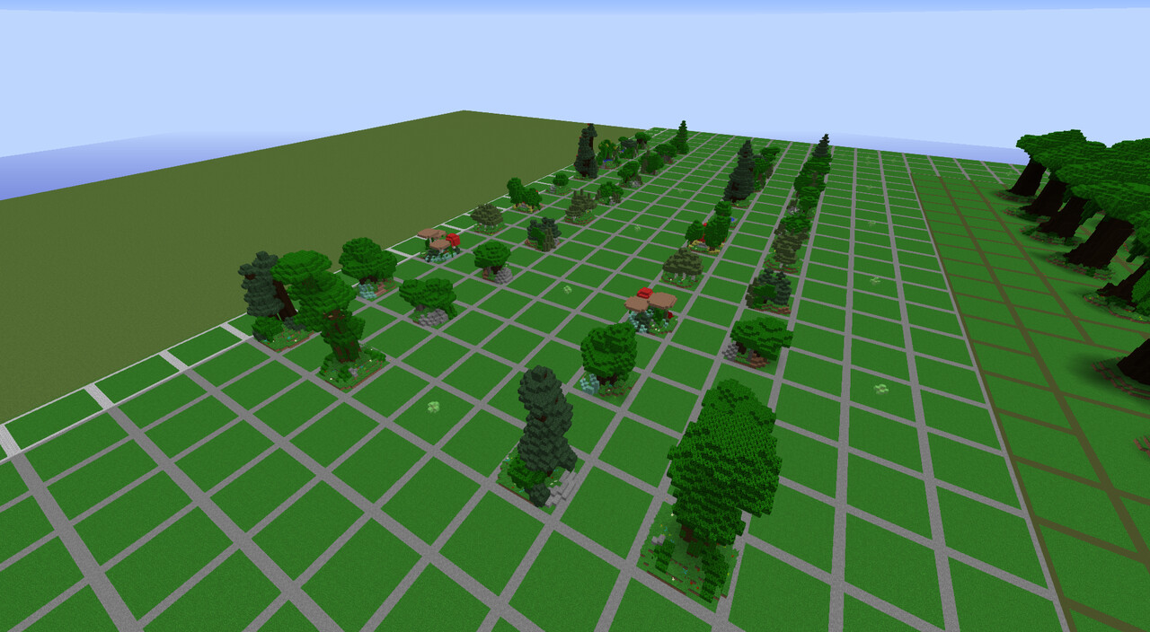 Pathways Tree Pack with Schematics and world D/L. Minecraft Map
