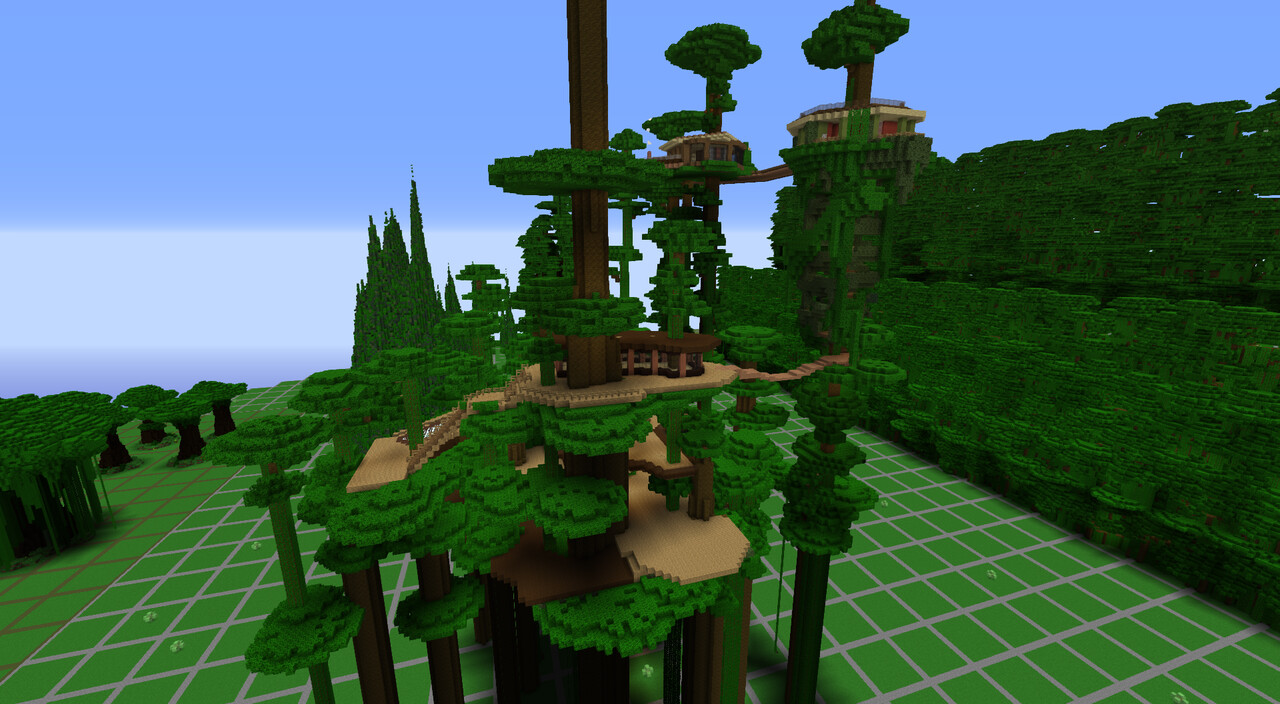 Pathways Tree Pack with Schematics and world D/L. Minecraft Map
