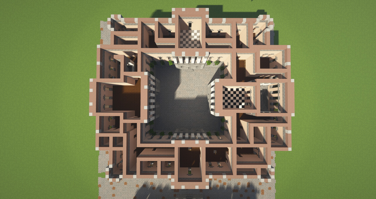 A baroque palace in Minecraft Minecraft Map