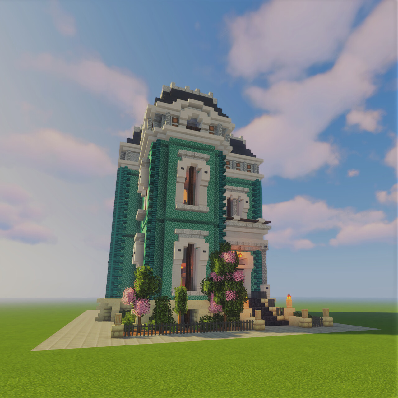 Blue Victorian House Minecraft Map
