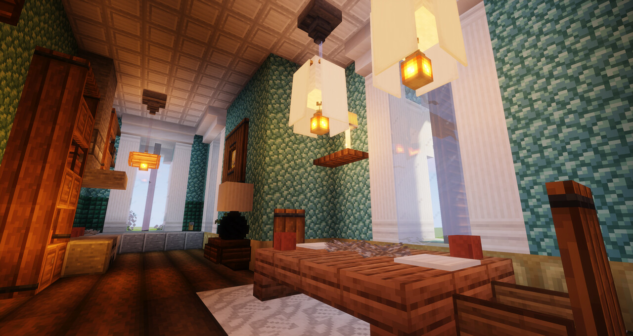 Blue Victorian House Minecraft Map
