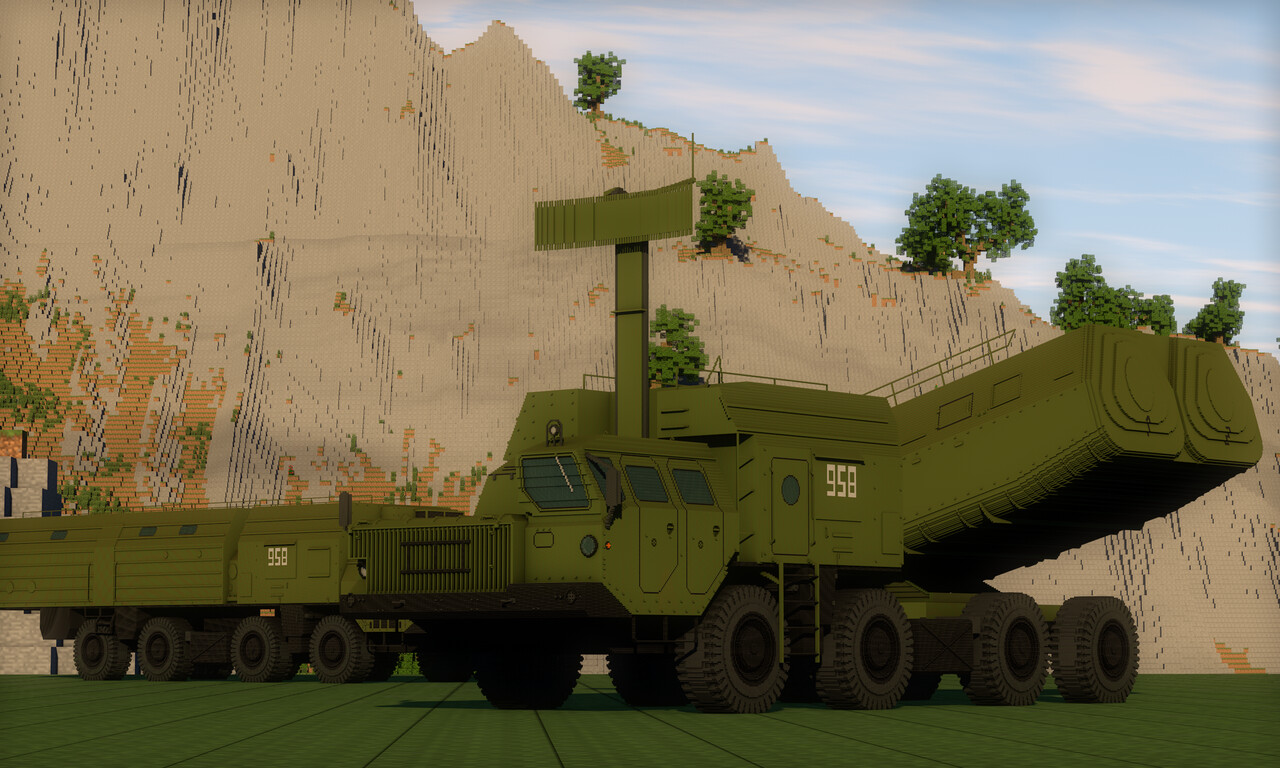 4K51 "Рубеж" and A-222 "Берег" on MAZ-543 chassis Minecraft Map