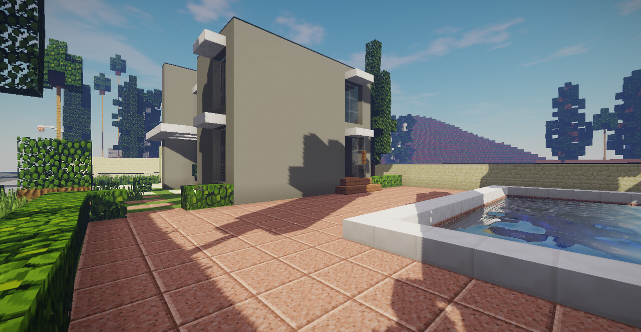 Modern House #48 Map + Schematics Minecraft Map